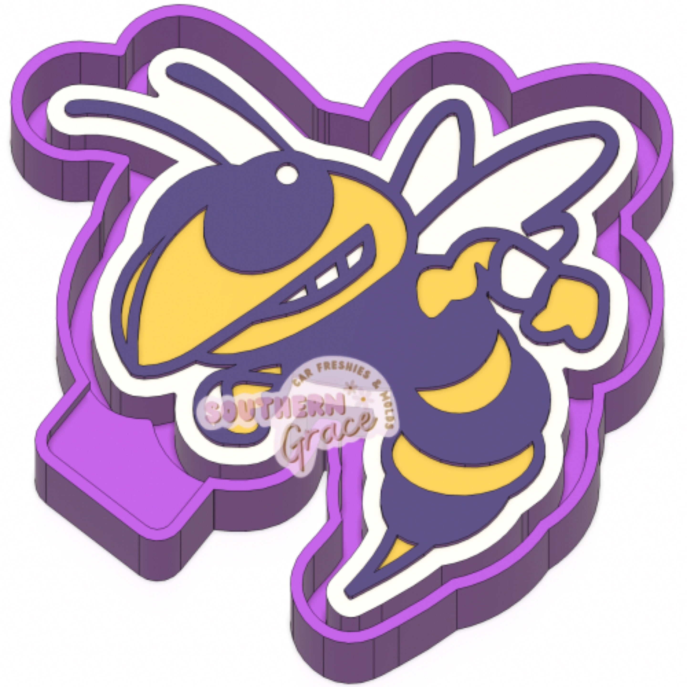 Hornet Logo Freshie Mold | Southern Grace Scents Freshies and Molds