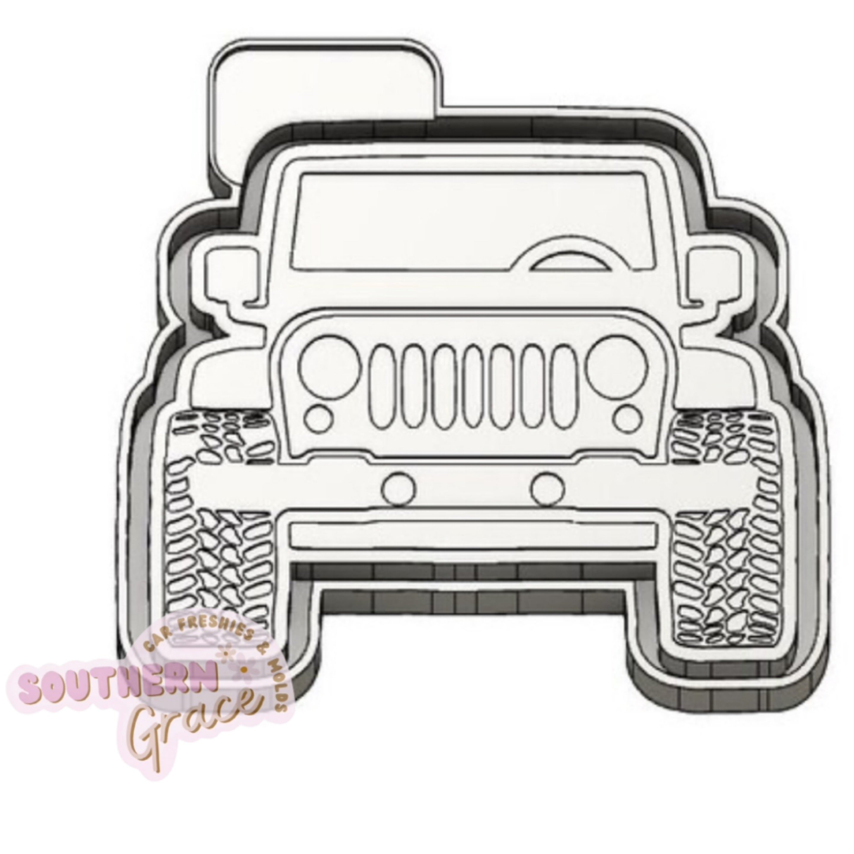 Jeep Freshie Mold | Southern Grace Scents Freshies and Molds