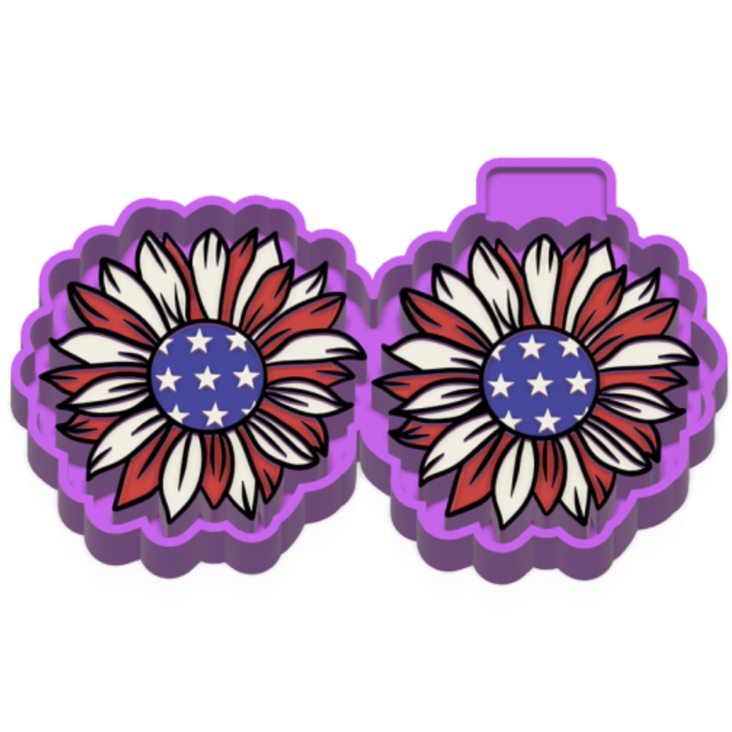 Usa Sunflower Vent Freshie Mold Southern Grace Scents Freshies And Molds